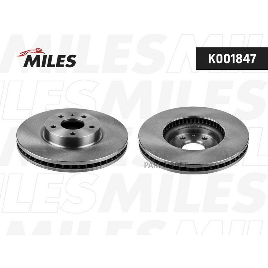 MILES K001847 Диск тормозной FORD MONDEO 14- передний вент. D 300мм. ()