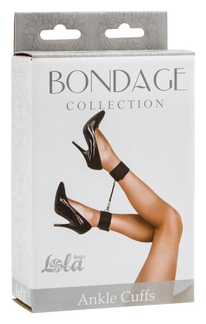 Фиксатор для щиколоток "Bondage Collection" для комфортной фиксации, черный, One Size, полиэстер