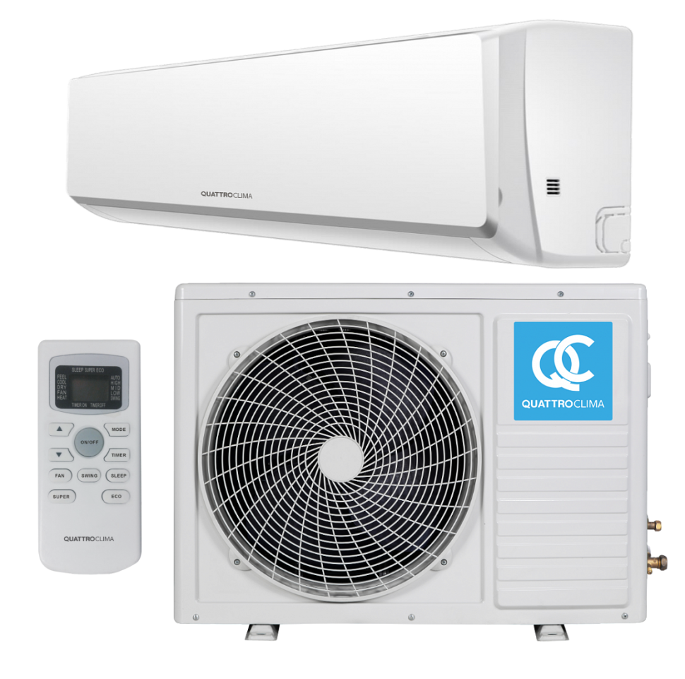 Инверторная сплит-система Quattroclima Monsone QV-M12WBE/QN-M12WBE на 35 кв. м