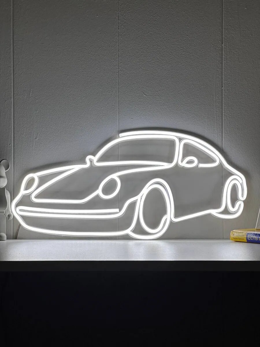 "Porsche 911" неоновая лампа, светильник