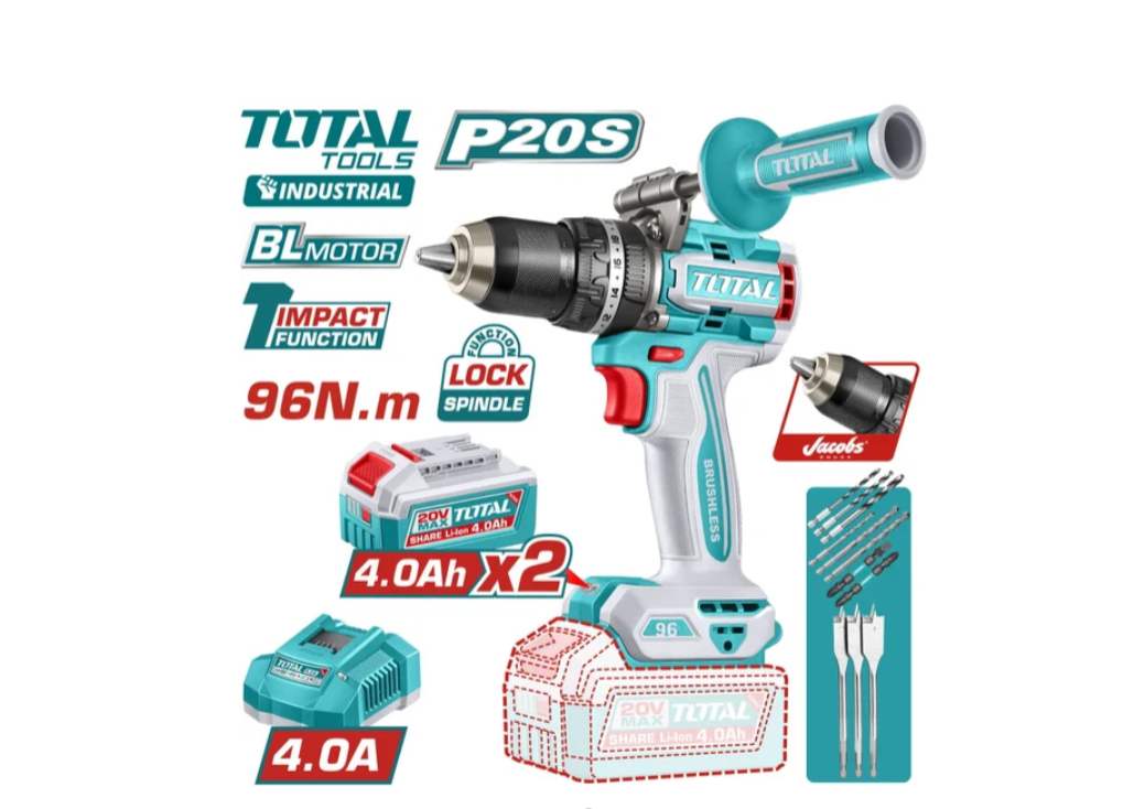 Дрель-шуруповерт Total TIDLI209686