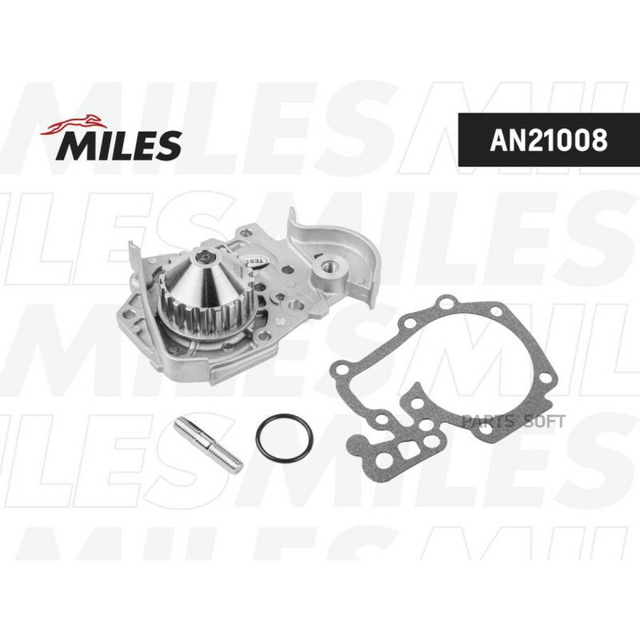 Насос водяной RENAULT LOGAN/CLIO/KANGOO/MEGANE 1.4/1.6 8v/1.6 16v 08.08- (DOLZ R135) AN21008 MILES AN21008