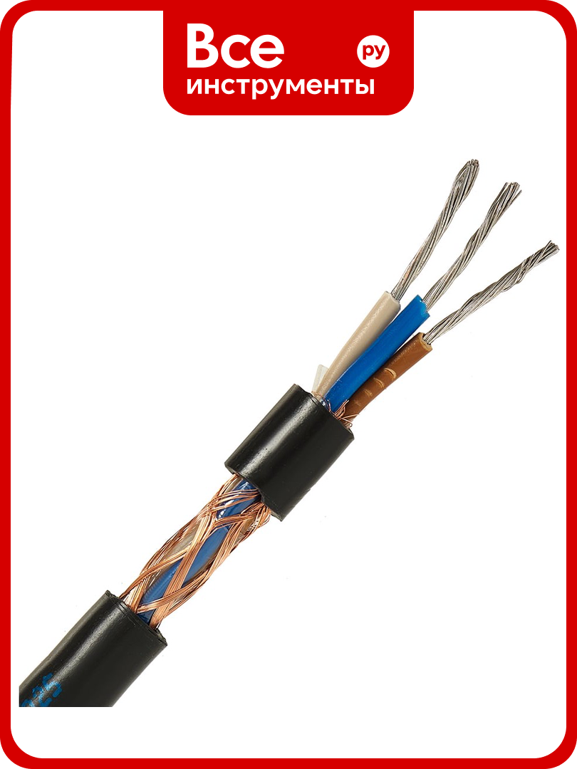 Кабель монтажный ELTROS МКЭШ 3x0,75, бухта 250м, черный МКЭШ-0307-ELTROS-MP