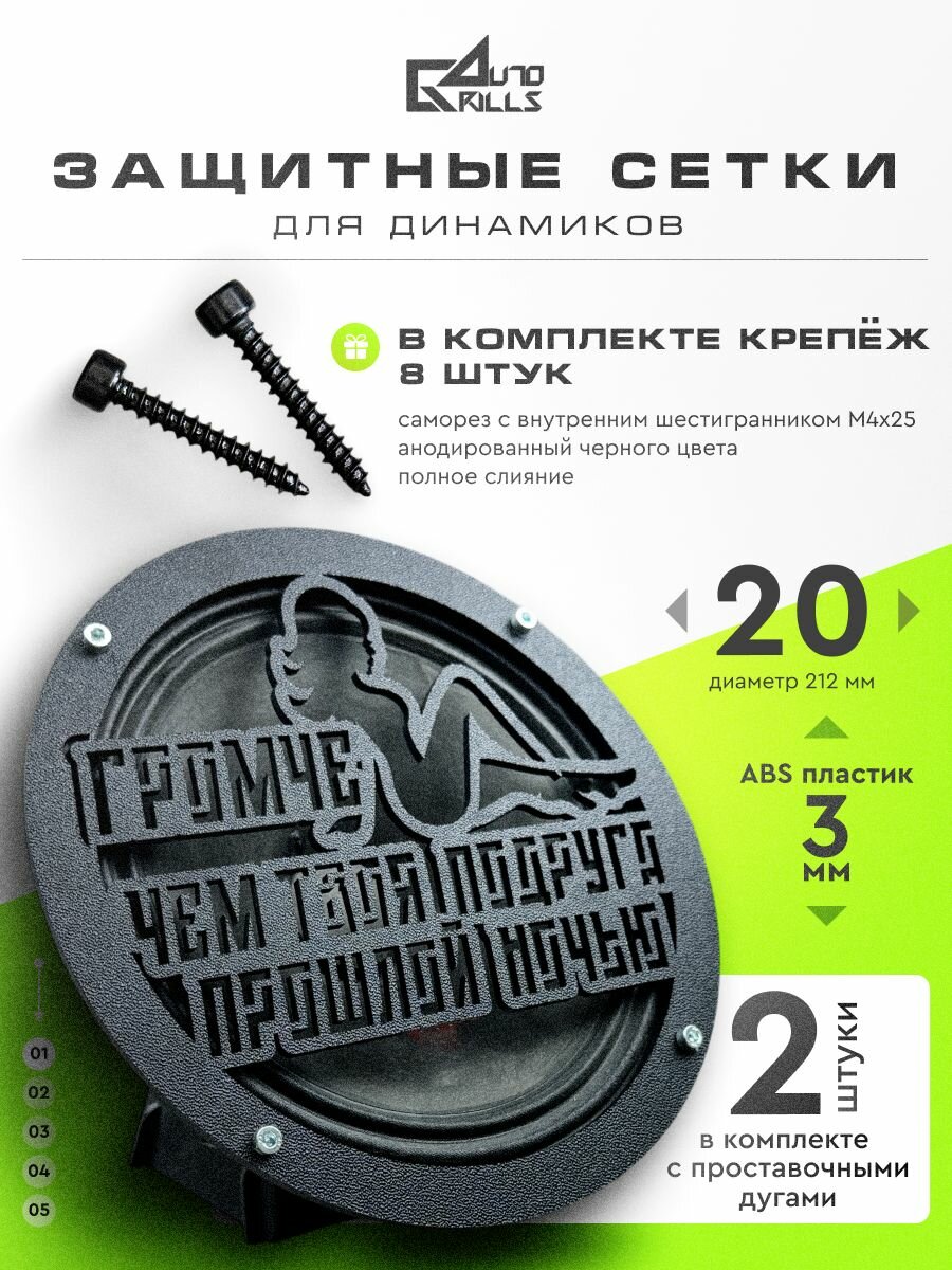 Сетки защитные для динамиков 20 см "Громче чем"