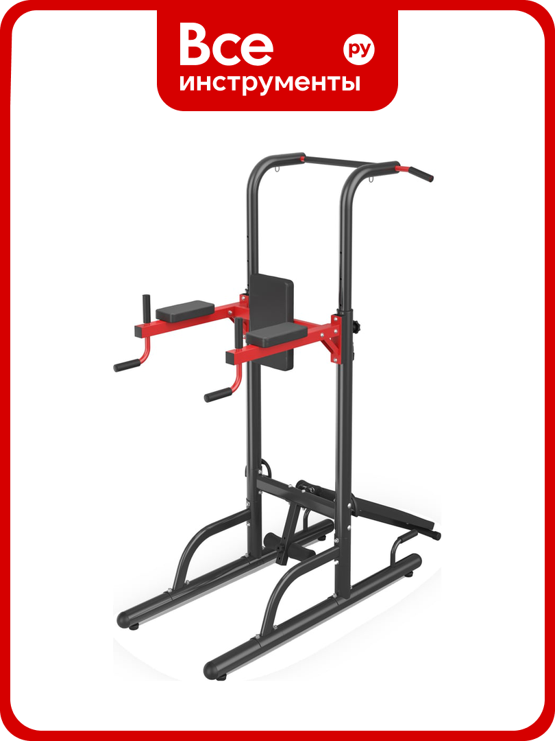 Турник-пресс-брусья UNIXFIT POWER TOWER 170P из прочной стали, напольный стационарный тренажер для силовых тренировок