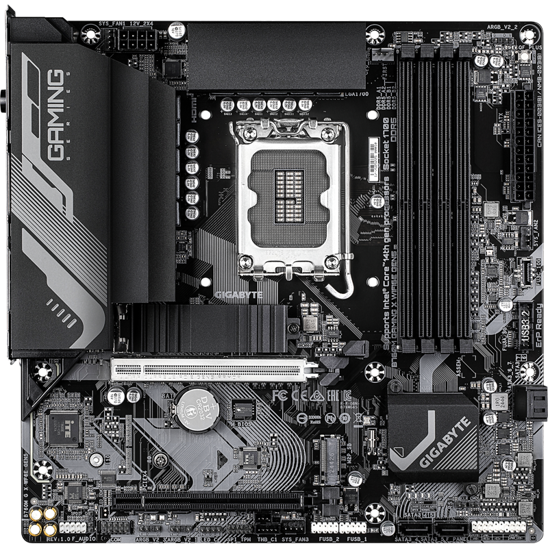 Материнская плата B760M G X WF6E GEN5, поддержка Intel Core/Pentium Gold/Celeron, DDR5