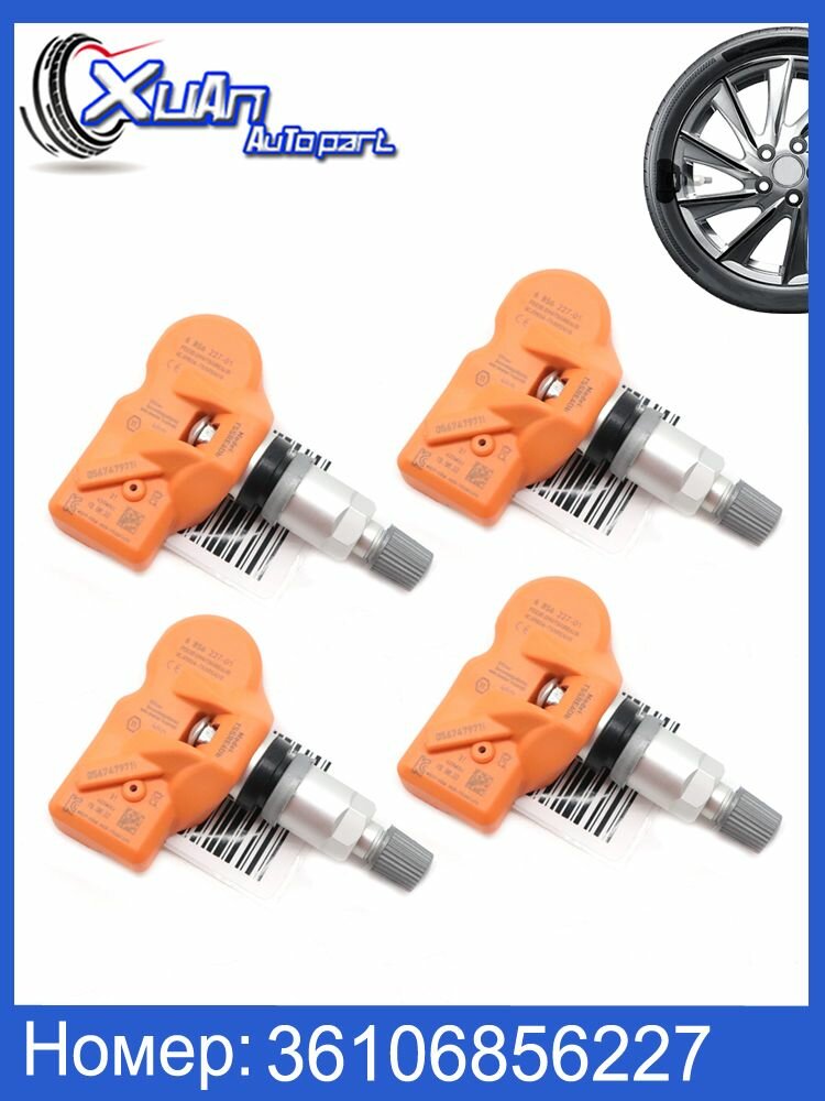 36106856227 TPMS Датчик давления шины 433 МГц Подходит для BMW 1 3 5 6 7 Series M1 M3 M5 M6 X1 X3 X4 X5 X6 Z4, Rolls-Royce Dawn Ghost Phantom Wraith, Mini Cabrio Clubman Coupe Roadster Alpina XD3 B3