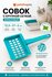 PETSHOP Совок с крупной сеткой для уборки лотков, 12,5*27*2см, бирюзовый
