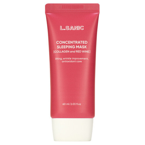 L SANIC Collagen & red wine concentrated sleeping mask Концентрированная ночная маска с коллагеном и красным вином 60 мл