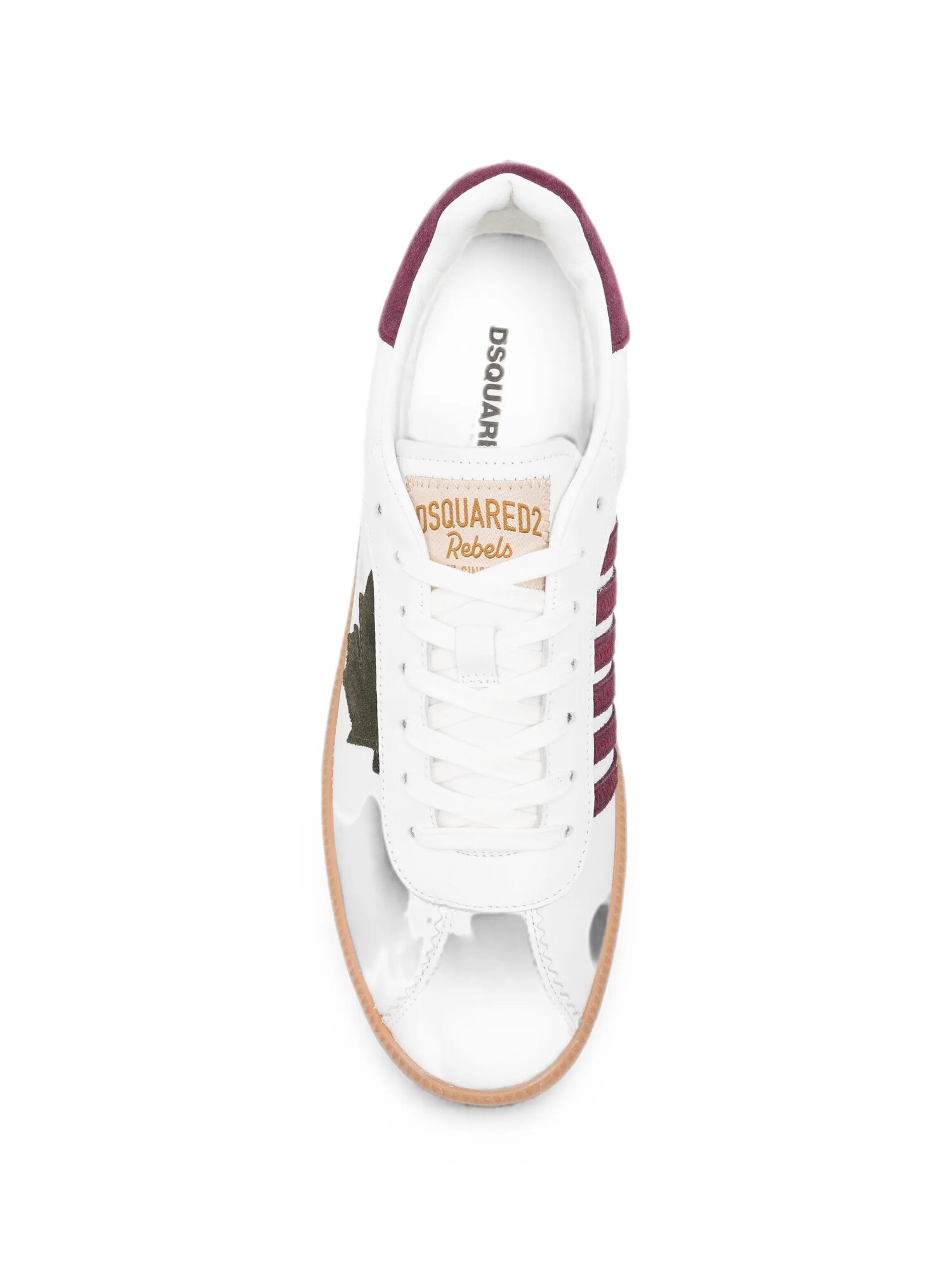 Кроссовки DSQUARED2 Dsquared2 Rebel, размер 41, бежевый/белый — фото 1