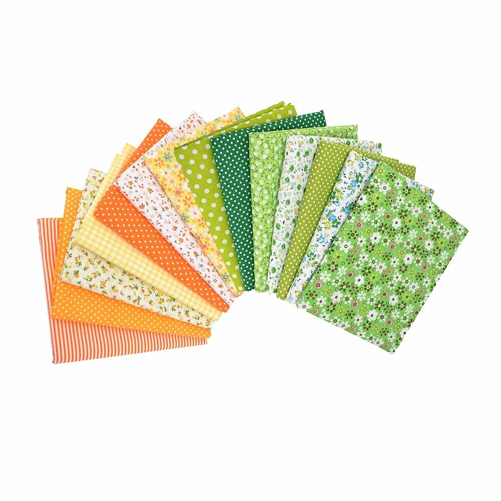 Лоскутные ткани хлопок 25x25 см, 14 шт, BC01-14