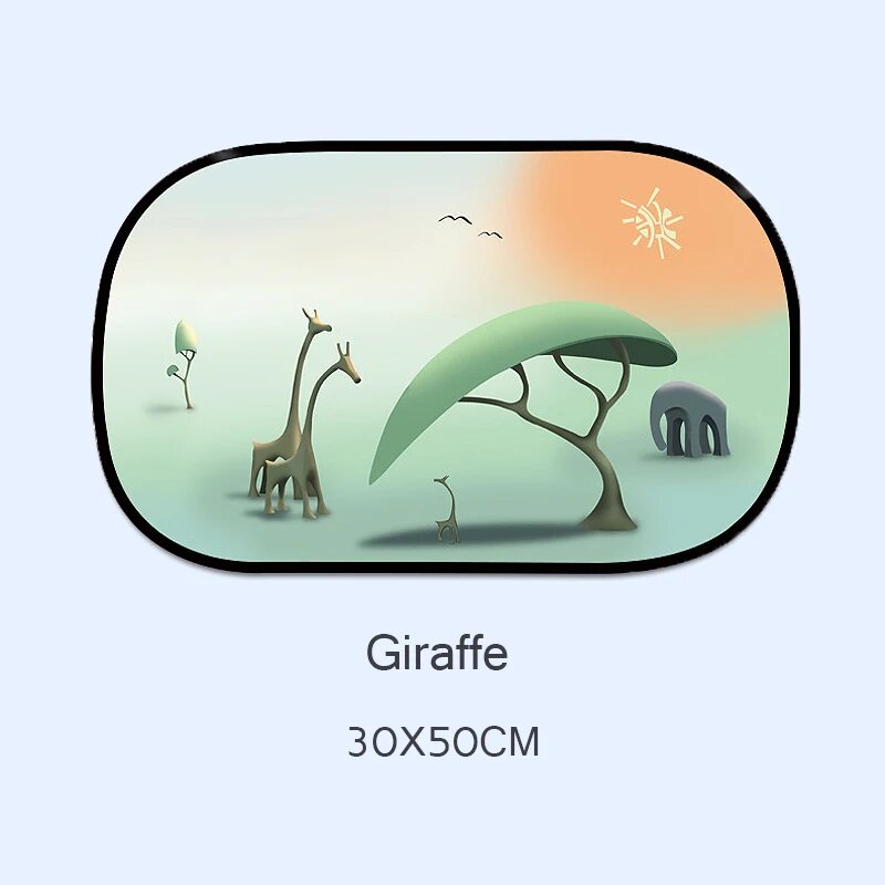 Солнцезащитные шторки в авто Giraffe 30x50см