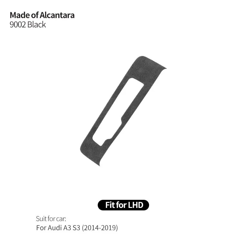 Для Audi Sport 8V A3 S3 (2014-2019) изготовлена из алькантары, наклейки на панель переключения передач, аксессуары для тюнинга салона автомобиля