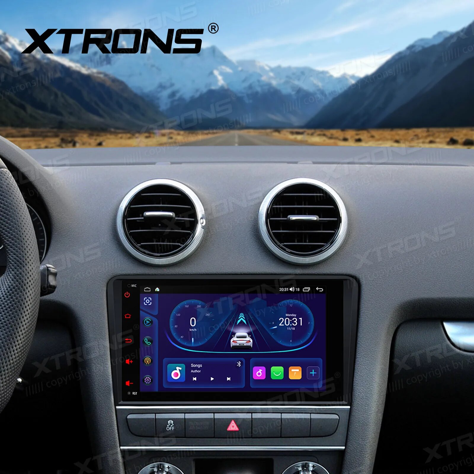 Автомобильный мультимедийный плеер 8 дюймов Android 14 для Audi A3 8P S3 RS3 IPS, восьмиядерный процессор 4 + 64 ГБ, автомобильный радиоприемник со встроенным DSP AA CarPlay 4GLTE
