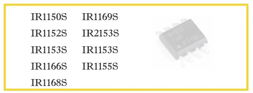 IR1150S IR1153S IR1152S IR1155S IR1166S IR1168S IR1169S IR2153S IR21531S TRPBF XL74610 идеальный диодный модуль использует LM74610 посвященный