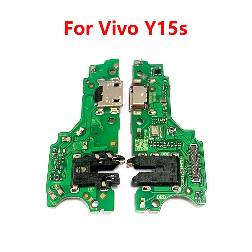 Для Vivo Y15s: плата зарядки USB, док-порт, модуль микрофона, гибкий кабель