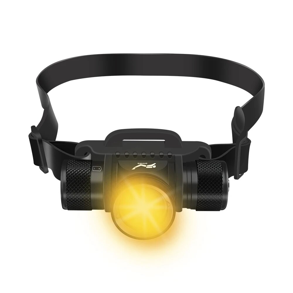 Налобный фонарь BORUiT 3000LM, цвет: no battery