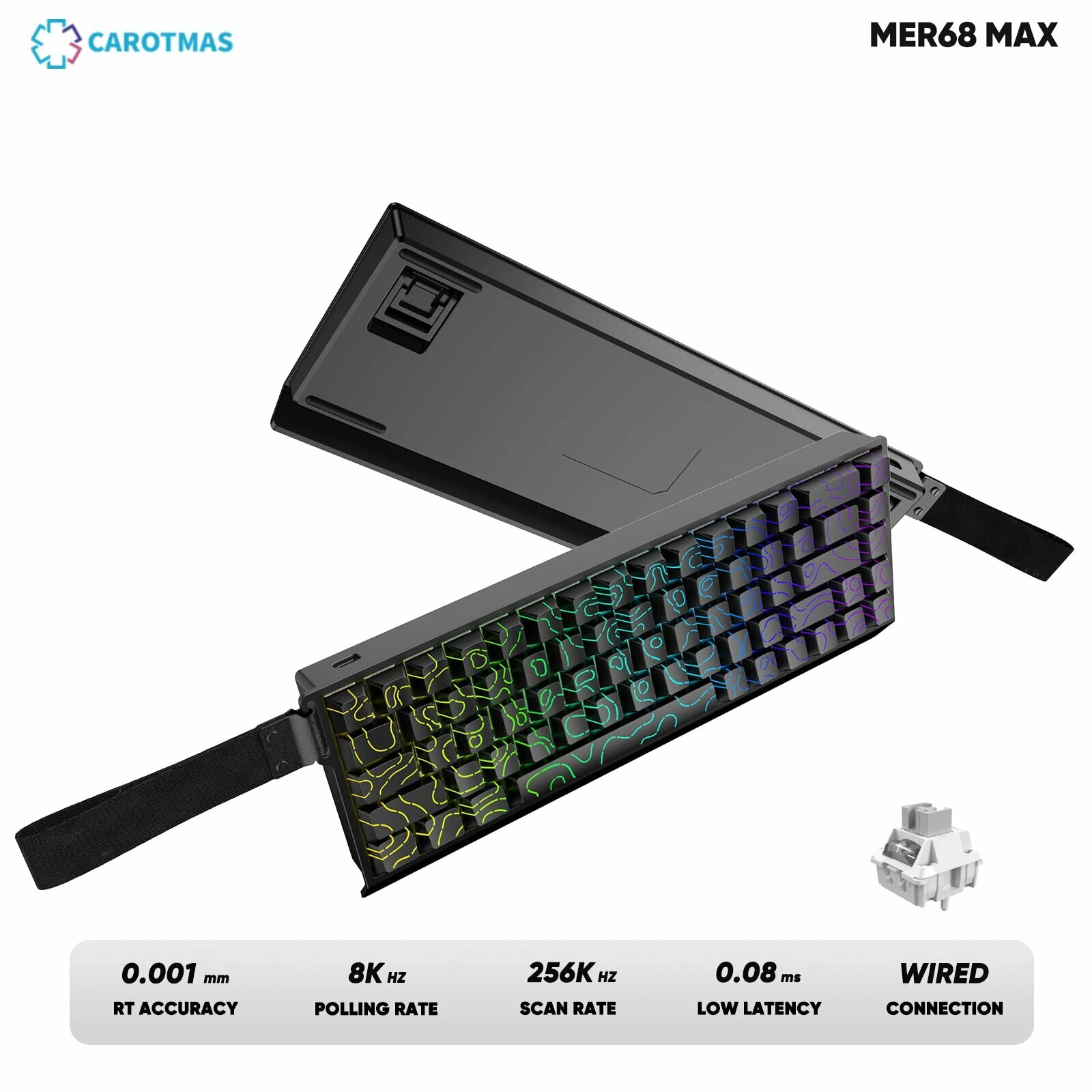 Механическая клавиатура Carotmas Mercury68 Max Black