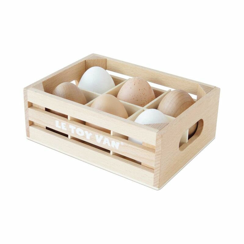 Набор игрушечных яиц Le Toy Van Farm Eggs Wooden Market Crate