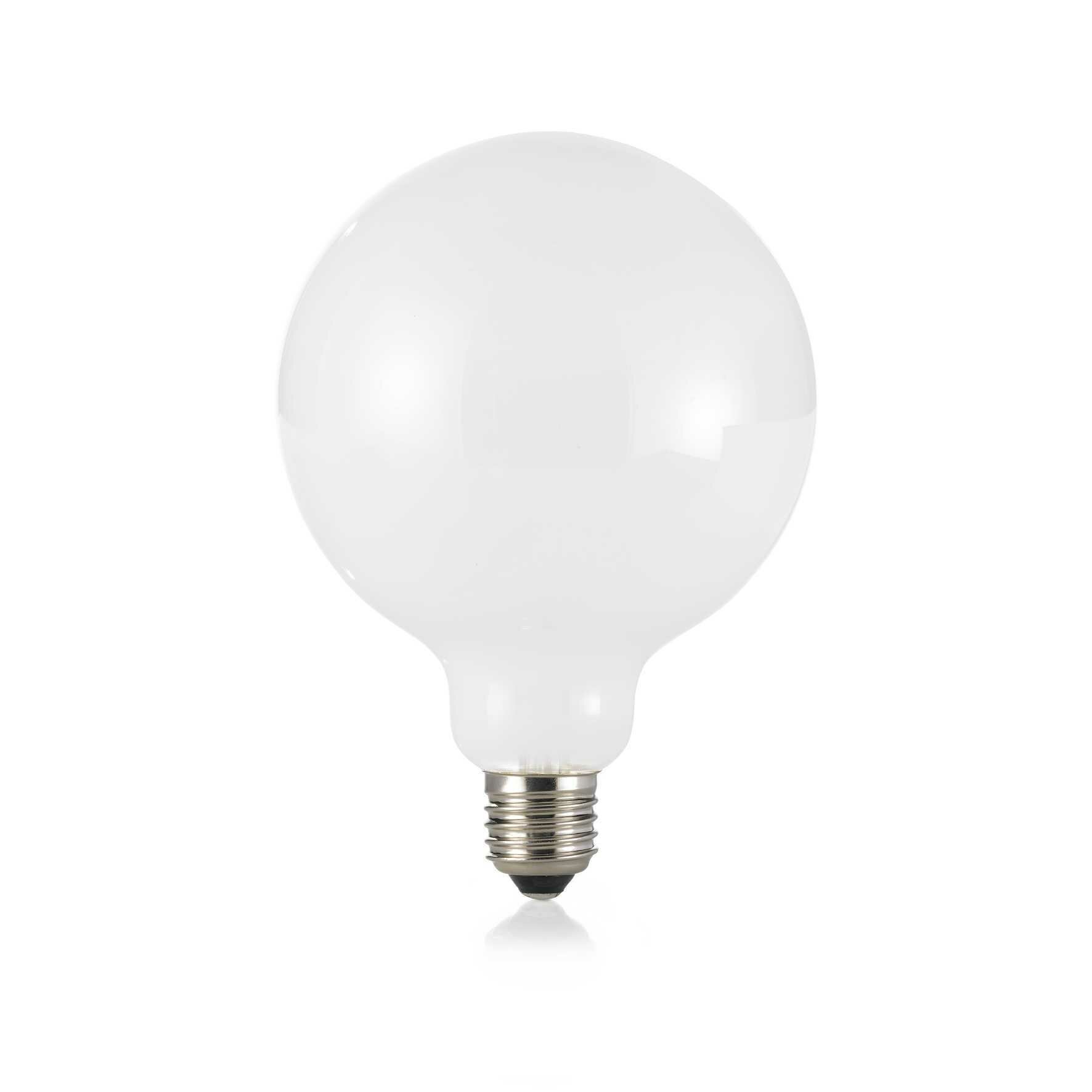Лампа филаментная Ideal Lux Globo Big G125 Шар 8Вт 900Лм 3000К CRI80 Е27 230В Белый Стекло Не диммируемая 101354