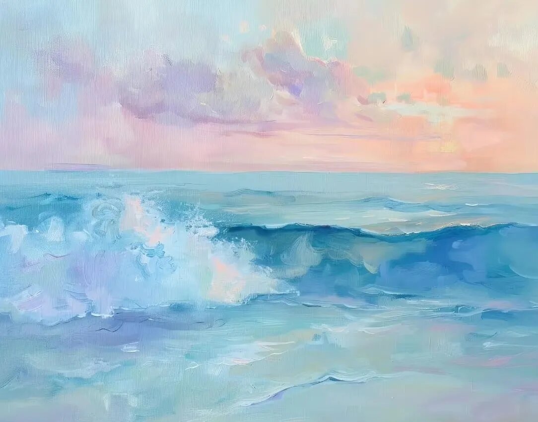 Холст "Морской пейзаж", 20x30см, SKU-22, без рамы