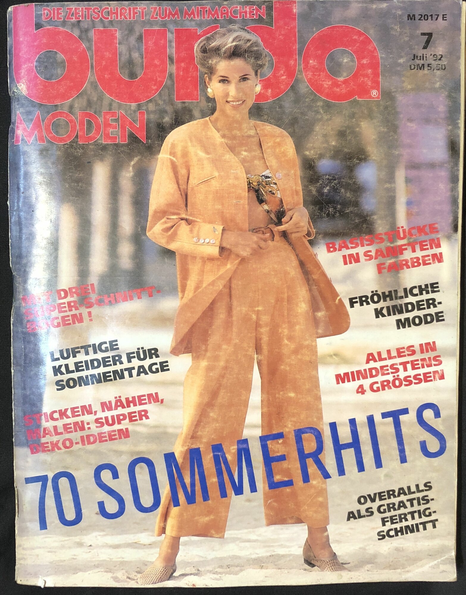 Журнал Бурда (Burda Style) № 7 1992 год на Немецком # 39