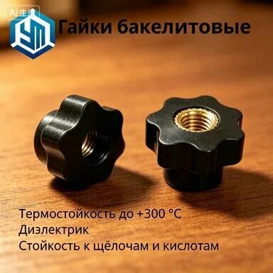 Гайка Барашковая M8, DIN1, ГОСТ 1476-93, 2 шт, 40 г