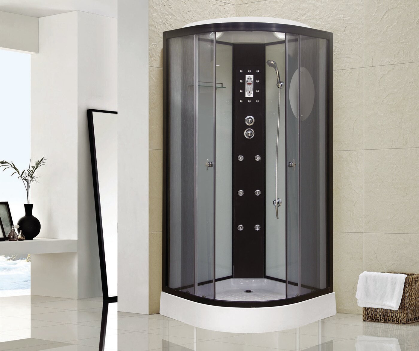 Душевая кабина Niagara NG-1901-01 (900х900х2200) низкий поддон (16см) стекло тонированное