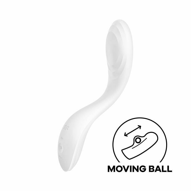 Вибратор для зоны G с движущимся шариком Satisfyer Rrroling Pleasure, белый