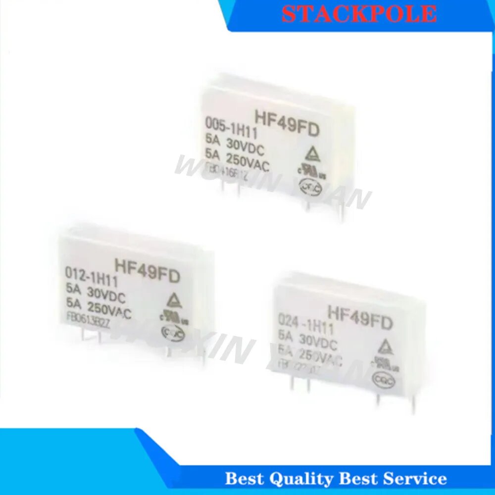STACKPOLE Миниатюрное реле HF49FD 5 шт HF49FD-012-1H12 — фото 1