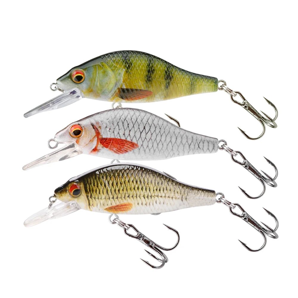 TREHOOK набор воблеров 3 шт. 7 см 11 г для щуки и окуня 3pcs Combo A