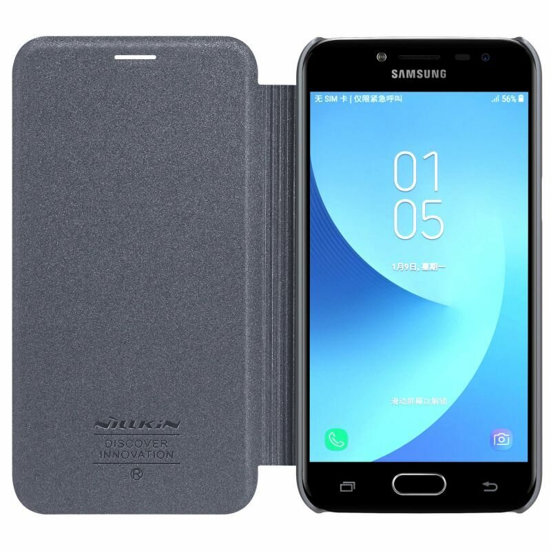 Чехол книжка Nillkin Sparkle для Samsung Galaxy J2 Pro (2018), черный