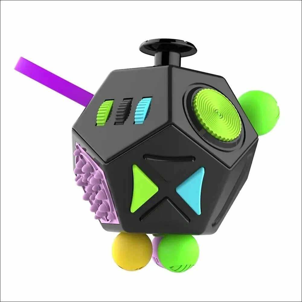 Игрушки Fidget Cube Антистресс - 12 граней Fidget Tdah Toy Cube