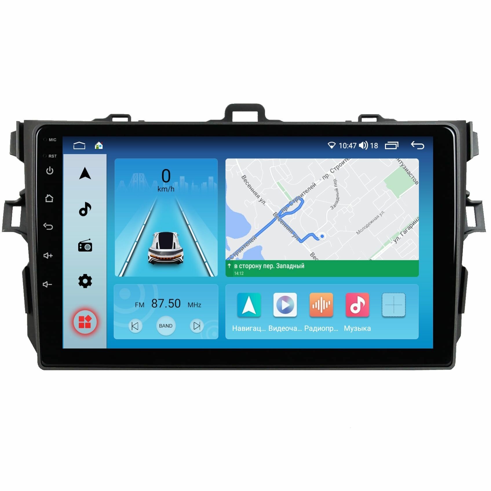 Магнитола Epic T18 Toyota Corolla E150 2006-2012 - Android 12 - Процессор 8 ядерный - Память 4+64Gb - Carplay - DSP 36 полос - 4G(Sim)