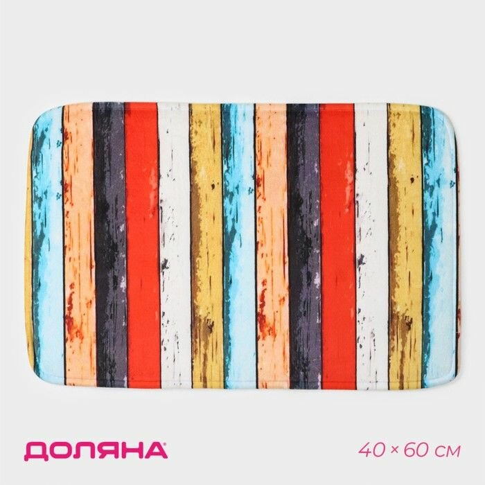Коврик для дома Доляна Цветное дерево , 40 60 см