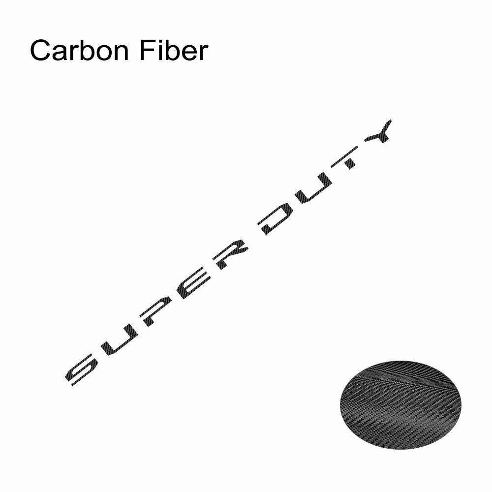 Наклейка с маркировкой хвостовой коробки пикапа для Ford Super Duty F250 F350 2017 2018 Carbon Fiber