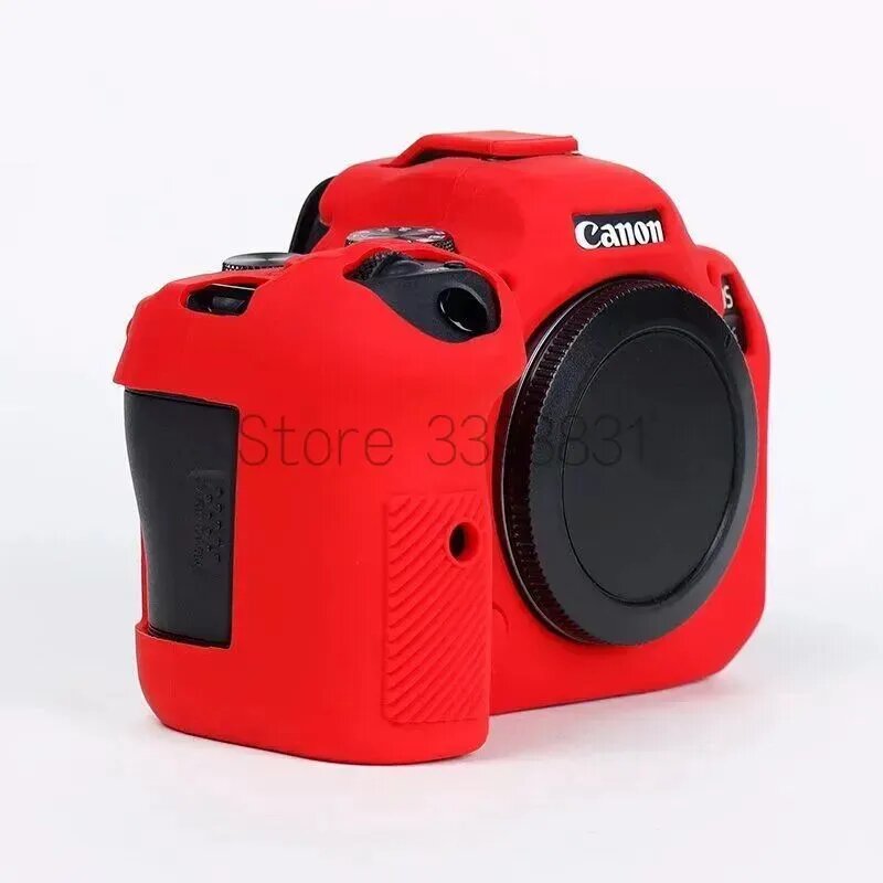 Силиконовый чехол камеры для Canon EOS R6 R6 Mark II R6II красный цвет, противоударный