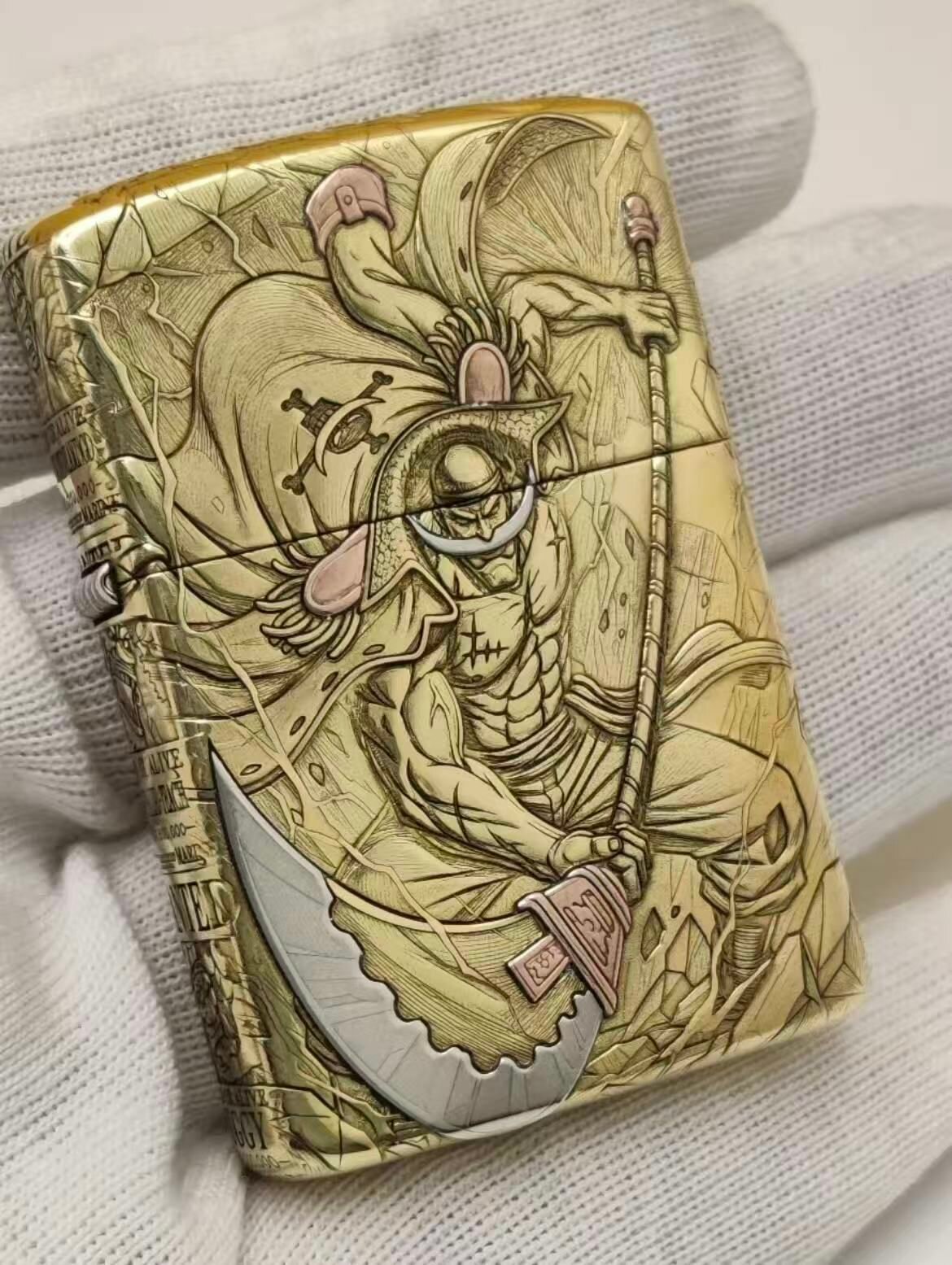 Zippo, Из серия "one piece Эдвард Ньюгейт и Кайдо", пустая(без заправки)