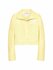 Куртка courreges Vinyl-effect cropped jacket, размер 42, Желтый