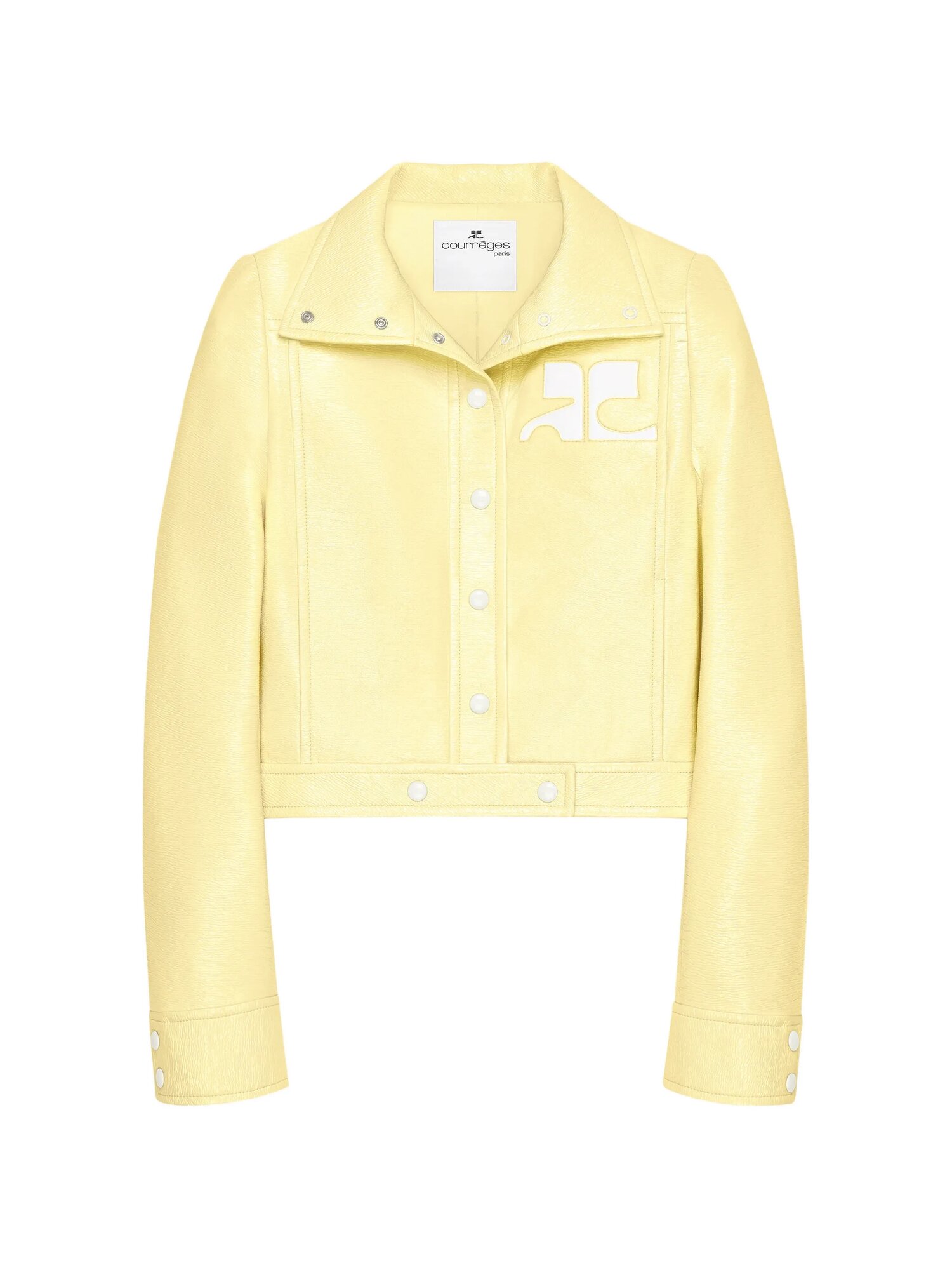 Куртка Vinyl-effect cropped jacket