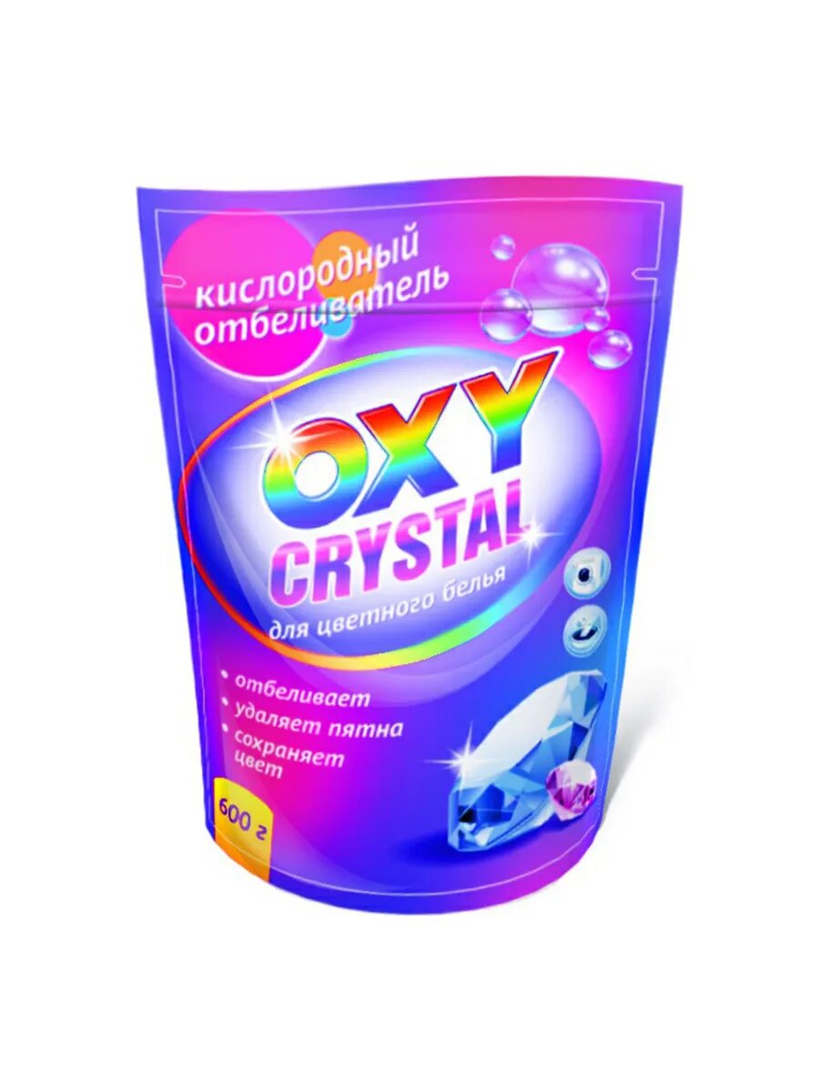 Отбеливатель Oxy crystal кислородный для цветного белья 600