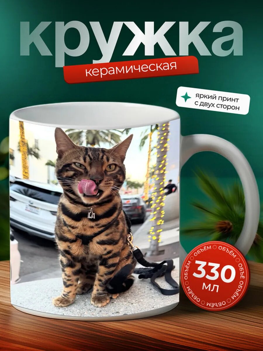 Кружка Капский левкот кот 13,