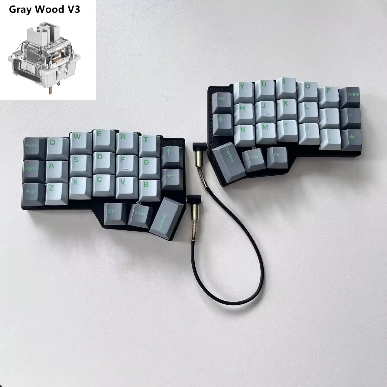 Проводная Раздельная Клавиатура CORNE V4 Поддерживает Горячую Замену RGB-флакона