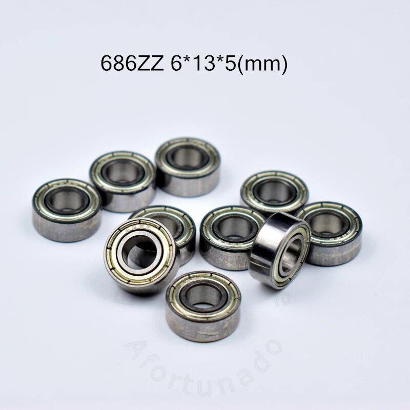 Подшипники 686ZZ 6x13x5 мм, 10 шт