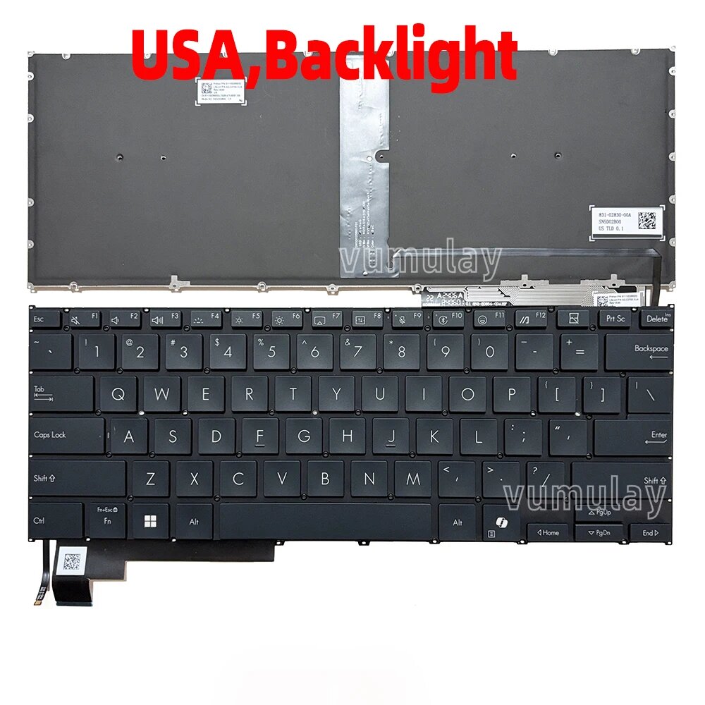 Клавиатура vumulay для ASUS ZenBook Duo UX8406 с подсветкой