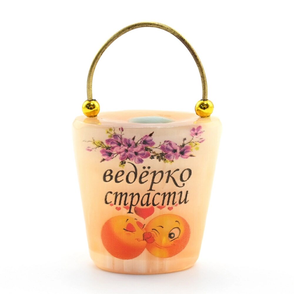 Талисман из камня селенита Ведёрко-Страсти, 38*23*65мм