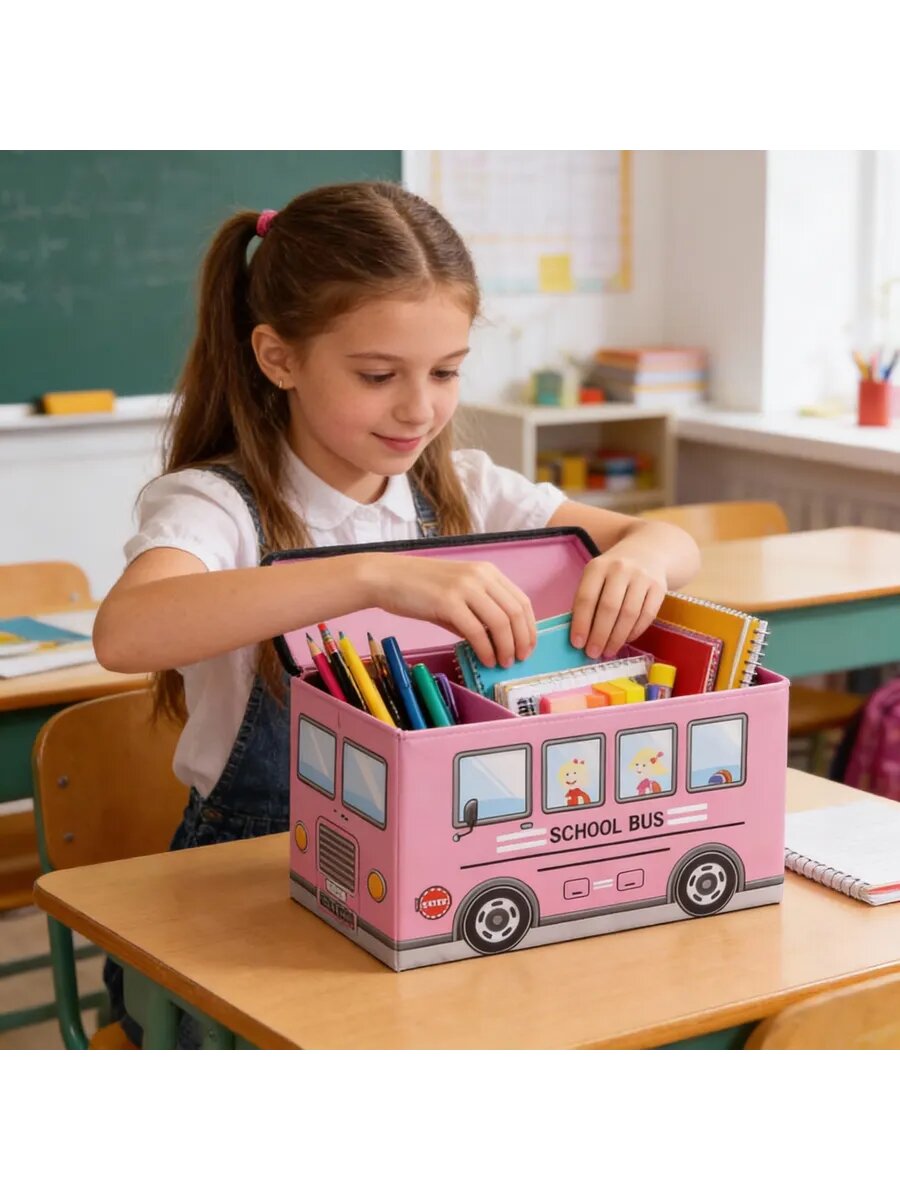 Коробка‑органайзер для игрушек SCHOOL BUS