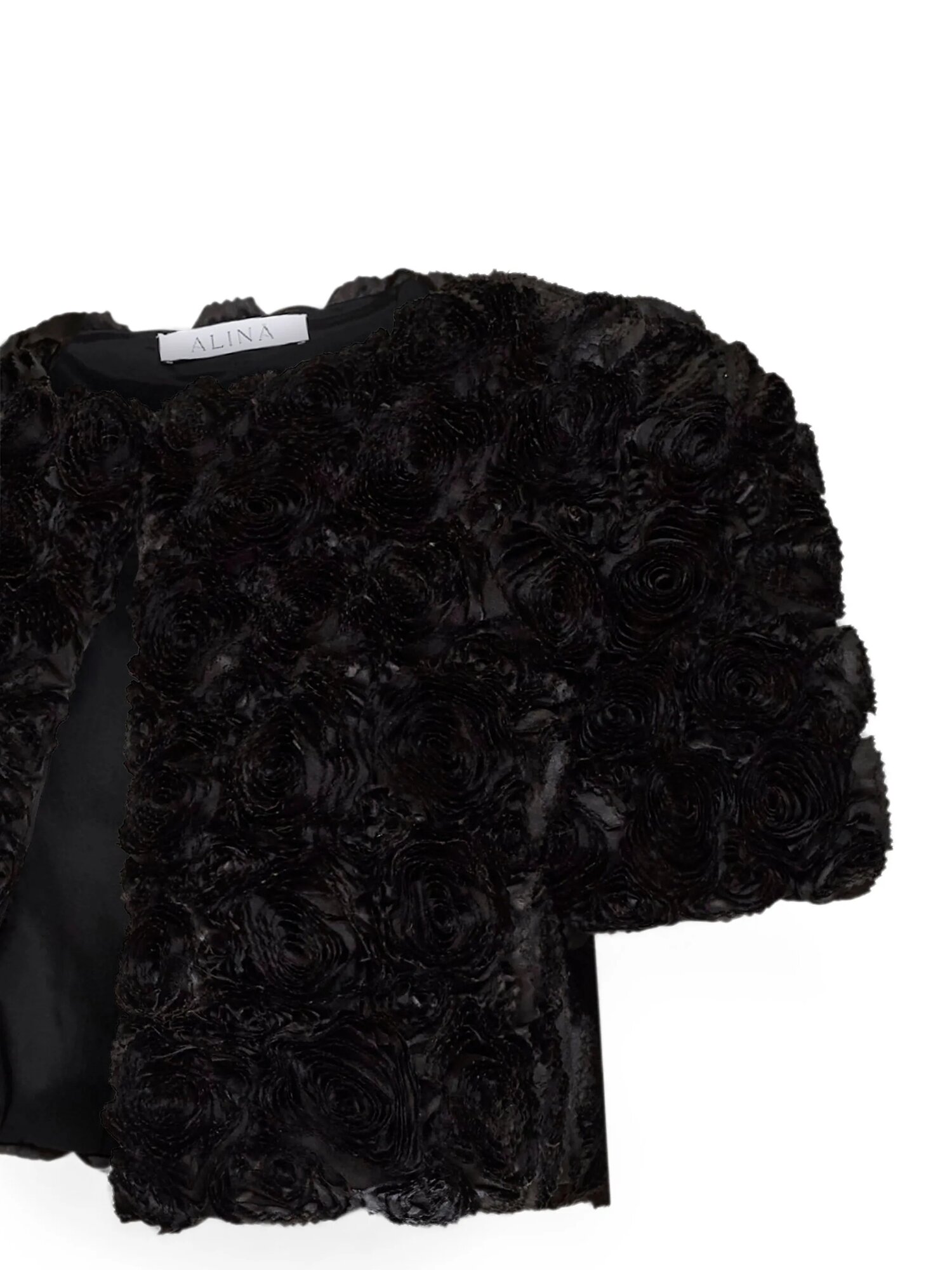 Куртка ALINA Rose-pattern cropped jacket, размер 44 — фото 1