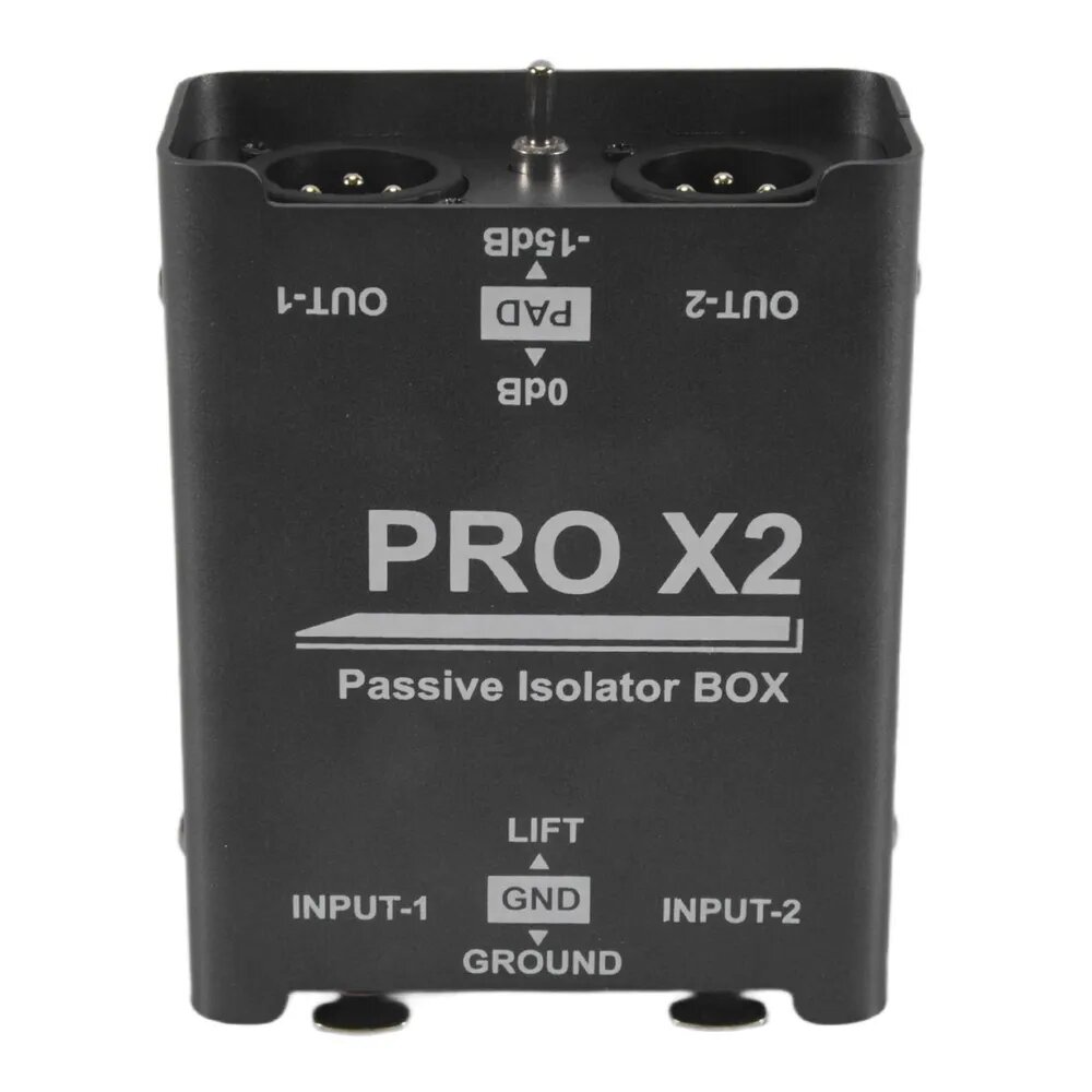 (PPAAHHM))Новый 2-Полосный Аудиоизолятор, XLR 6.5, Изолятор Из Пермаллоя