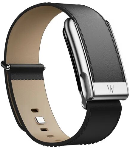 Whoop MG LeatherLuxe Black/Cream with Titanium/24mm/размер S - сменный, люксовый ремешок из настоящей итальянской кожи